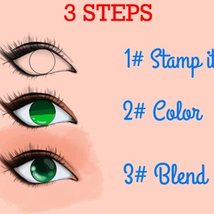 14 Procreate Eyes Stamp | Procreate Eye Brush - Etsy