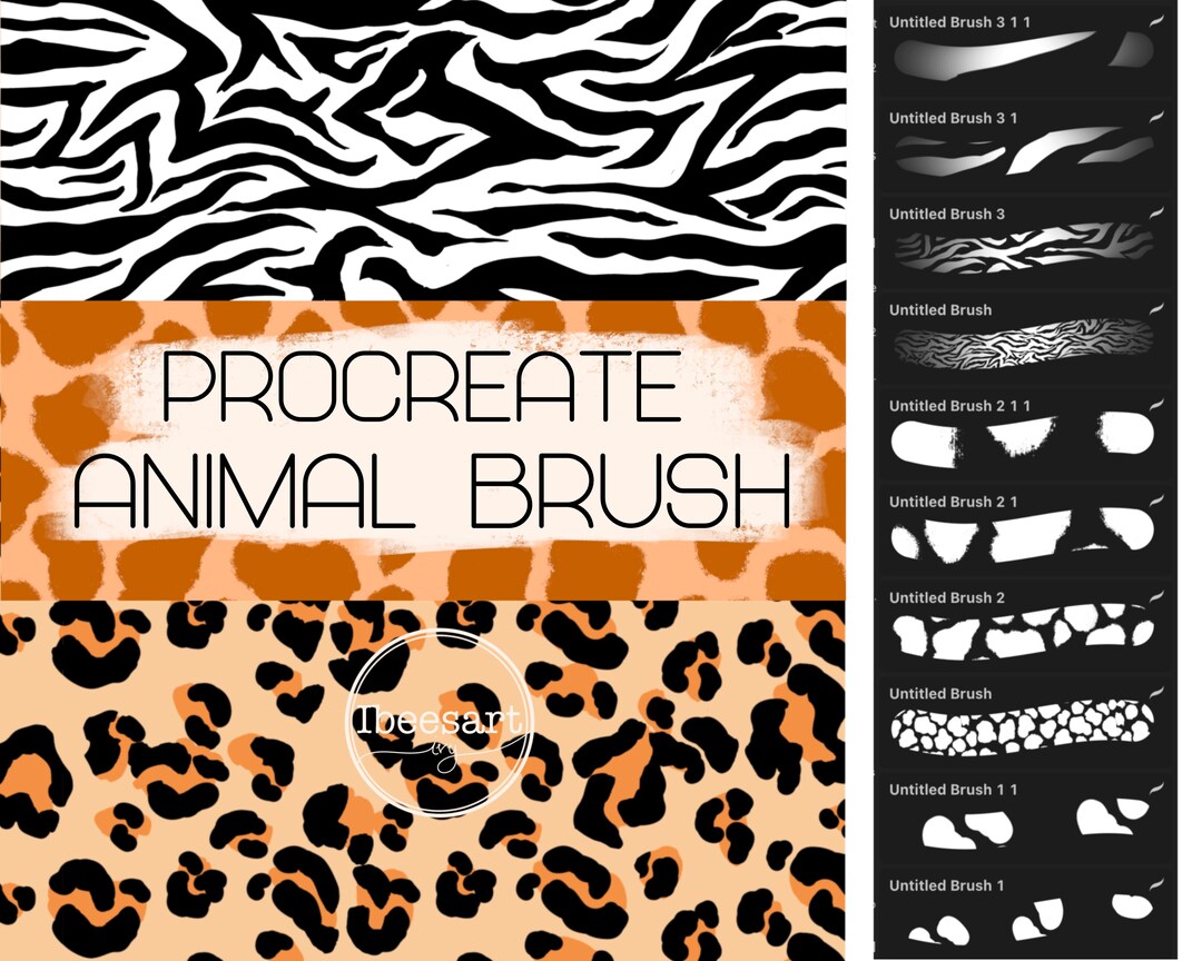 Procreate Animal Prints Brush | Procreate Animal Brush - Etsy