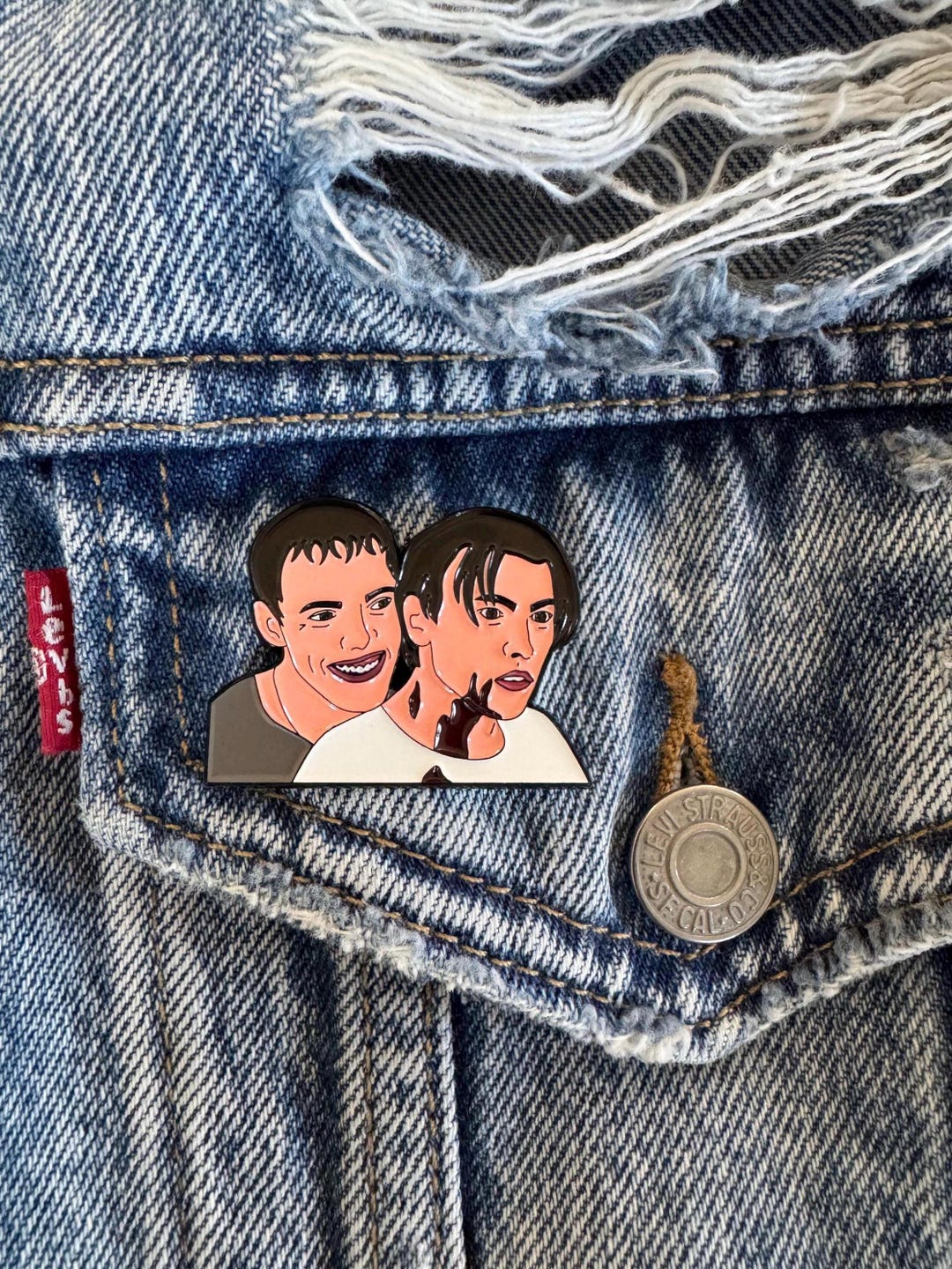 Stu and Billy Soft Enamel Pin - Etsy