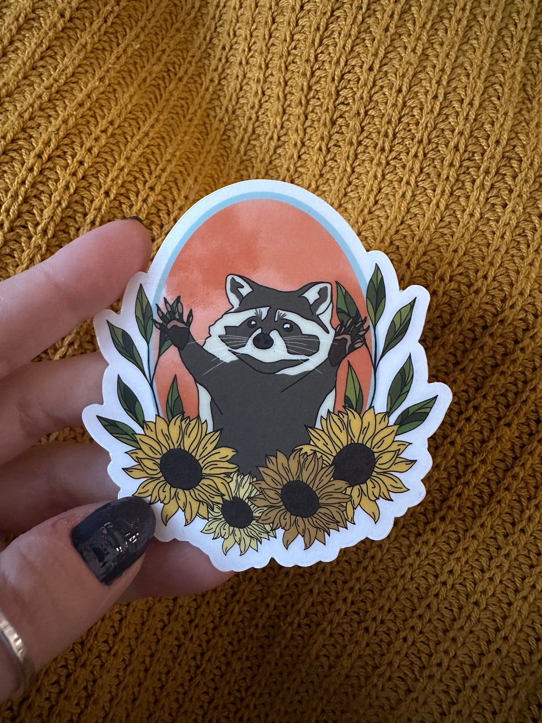 Trash Panda Die Cut Clear Sticker - Etsy