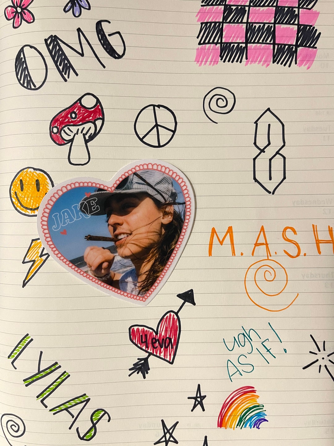 HEARTTHROBS Jake Kiszka Clear Die Cut Sticker - Etsy