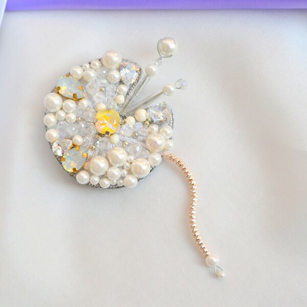Dandelion Brooch - Etsy