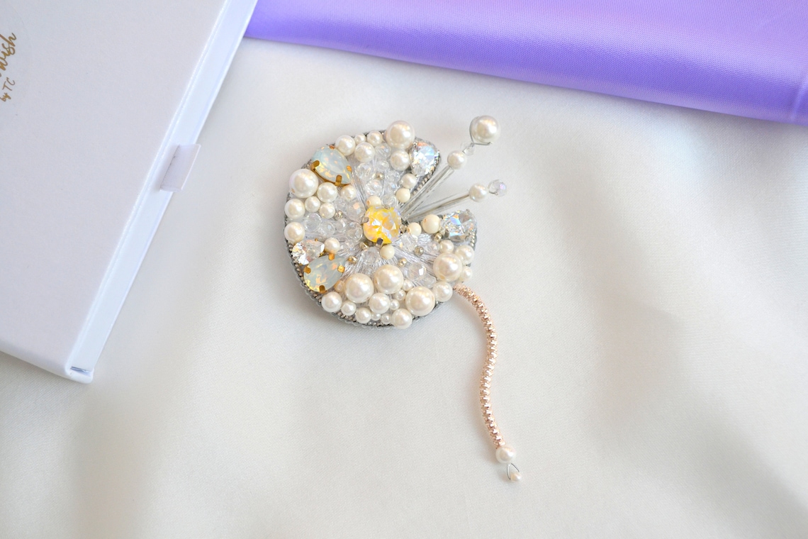 Dandelion Brooch Dandelion Pin Dandelion Jewellery Handmade Vintage ...