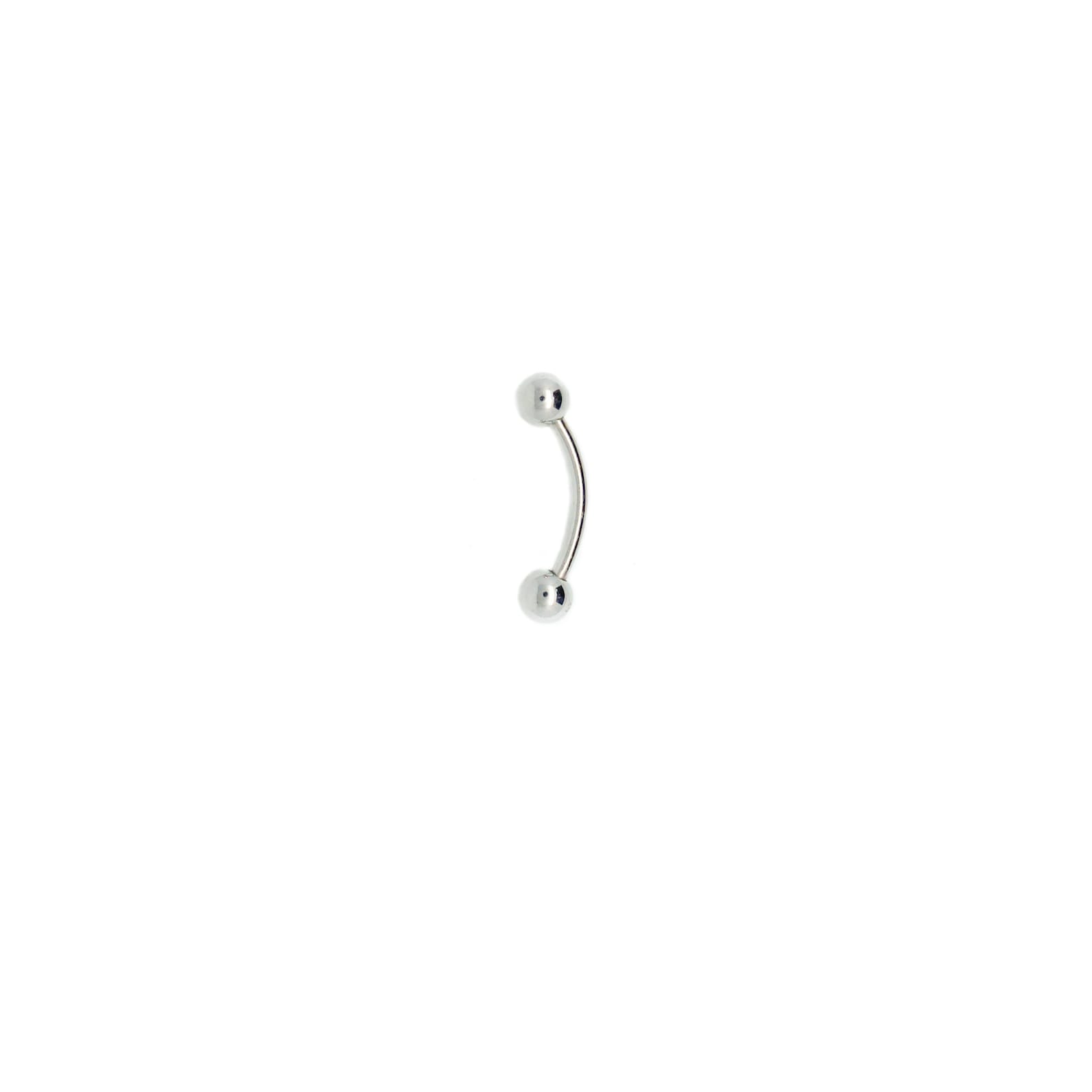 Solid 925 Silver 20G Curved Barbell Rook Piercing Snug - Etsy