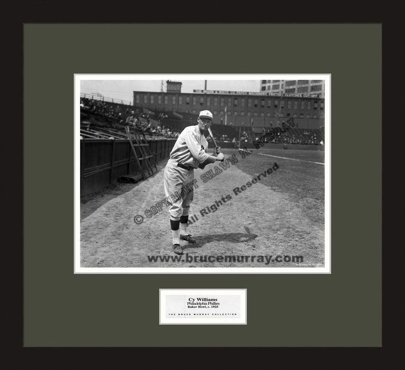 Cy Williams at Baker Bowl, Ca. 1925 - Framed - Etsy