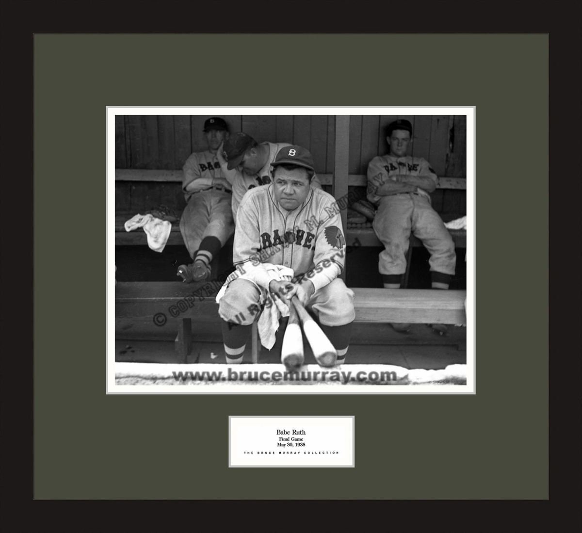 Babe Ruth Final Career Game, 1935 - Framed - Etsy