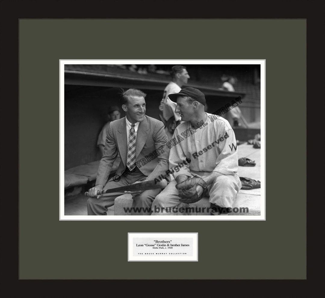 Brothers: Goose Goslin & His Brother James, Ca. 1925 - Framed - Etsy