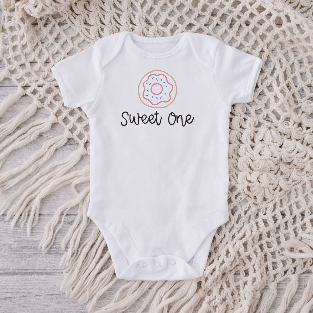 Sweet One Baby Onesie® - Donut Baby Onesie® - Donut Baby Shower - Sweet ...