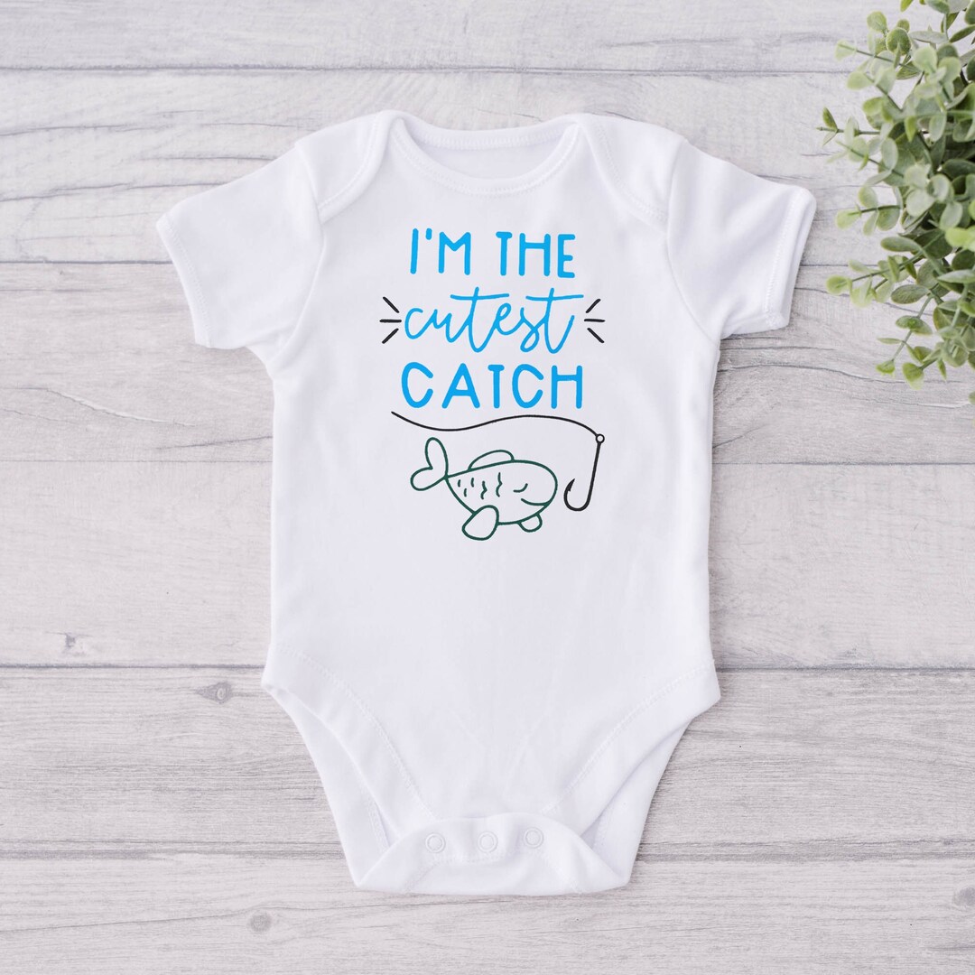 Cutest Catch Fishing Baby Onesie® - Fisherman Gift - Etsy