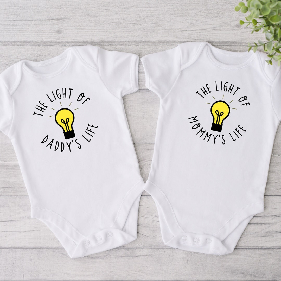 Electrician Baby Onesie: Light of Daddy/mommy's Life - Etsy