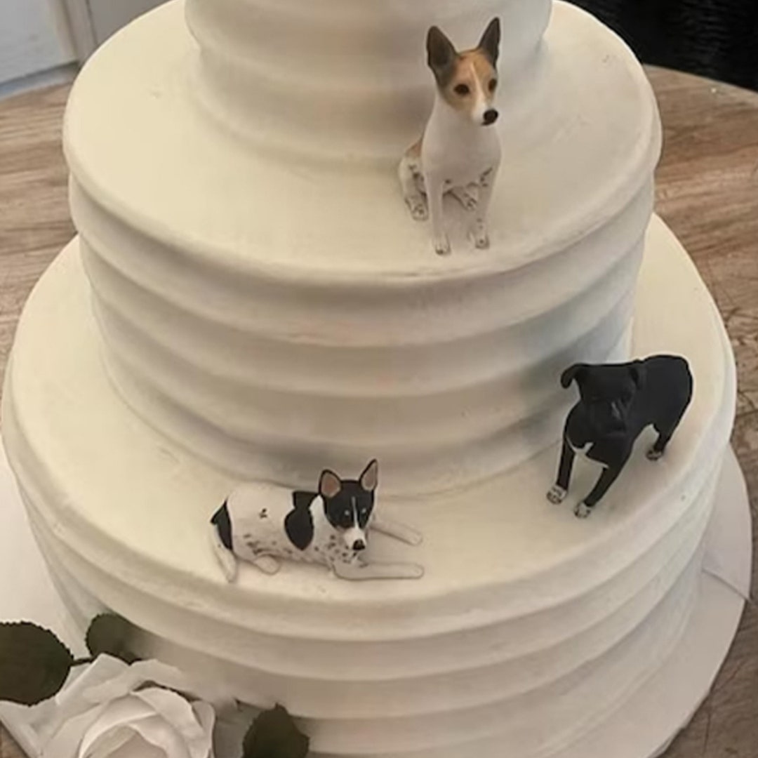 Pet Dog Wedding Cake Topper,dog Birthday Memorial Gift,pet Memorial ...