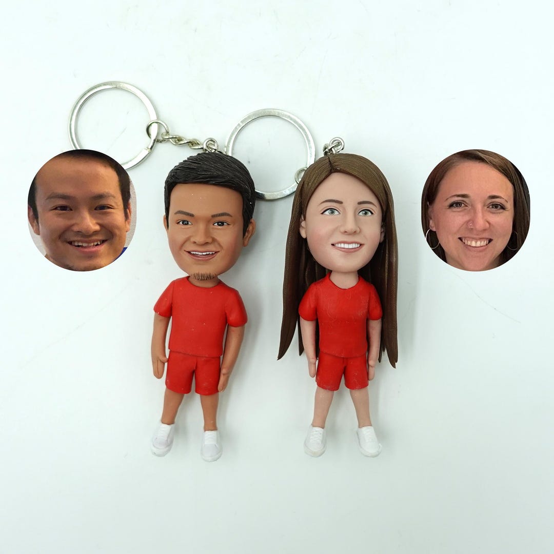 Custom Couple Keychain Figurines, Custom Couple Bobbleheads, Gifts for ...