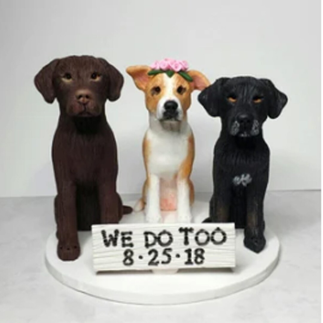 Dog Salute Hat, Dog Wedding Cake Topper, Pet Birthday Cake, Pet ...