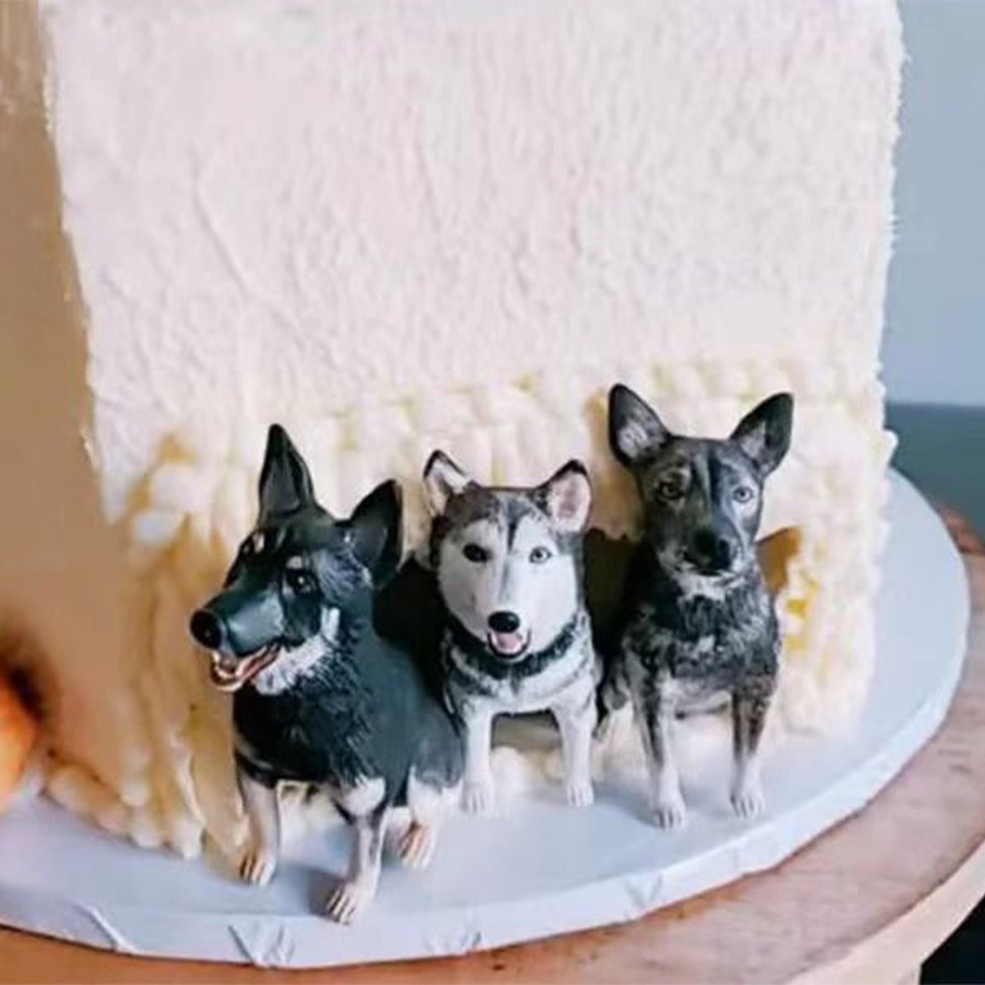 Personalized Custom Pet Dog Wedding Cake Pet Birthday Cake - Etsy