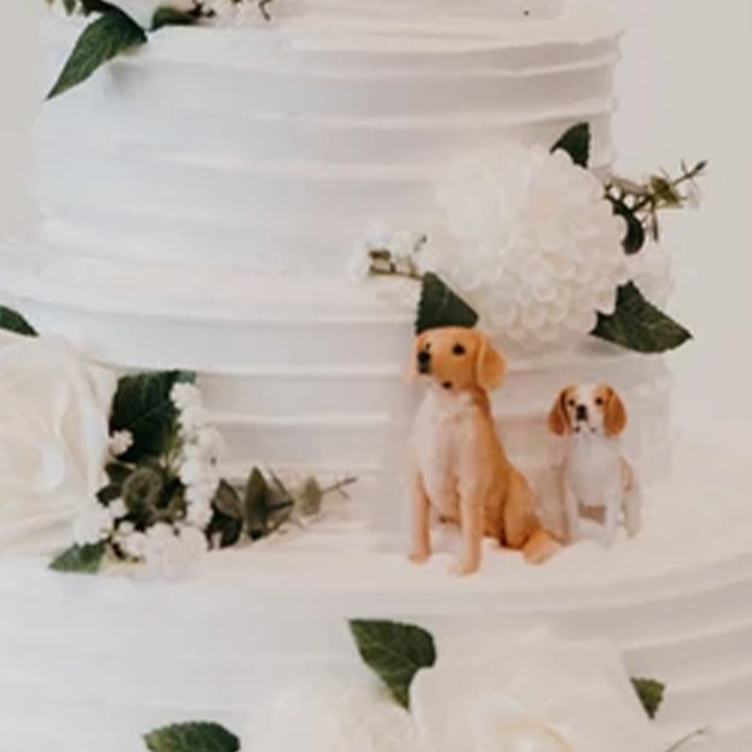 Personalized Pet Wedding Cake Topper, Dog Wedding Cake Topper, Pet Cake ...