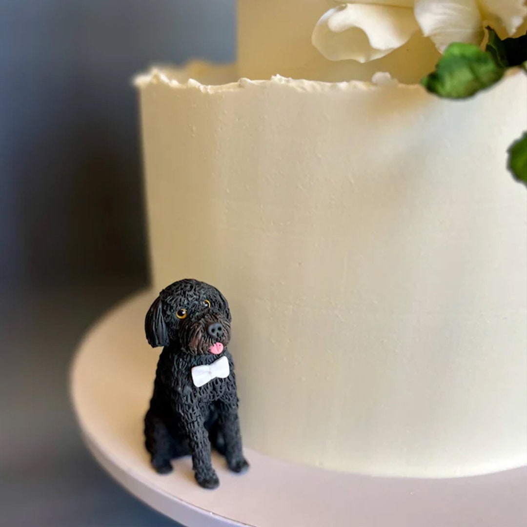 Personalized Dog Statue, Custom Pet Statue, Wedding Cake Topper, Mini ...