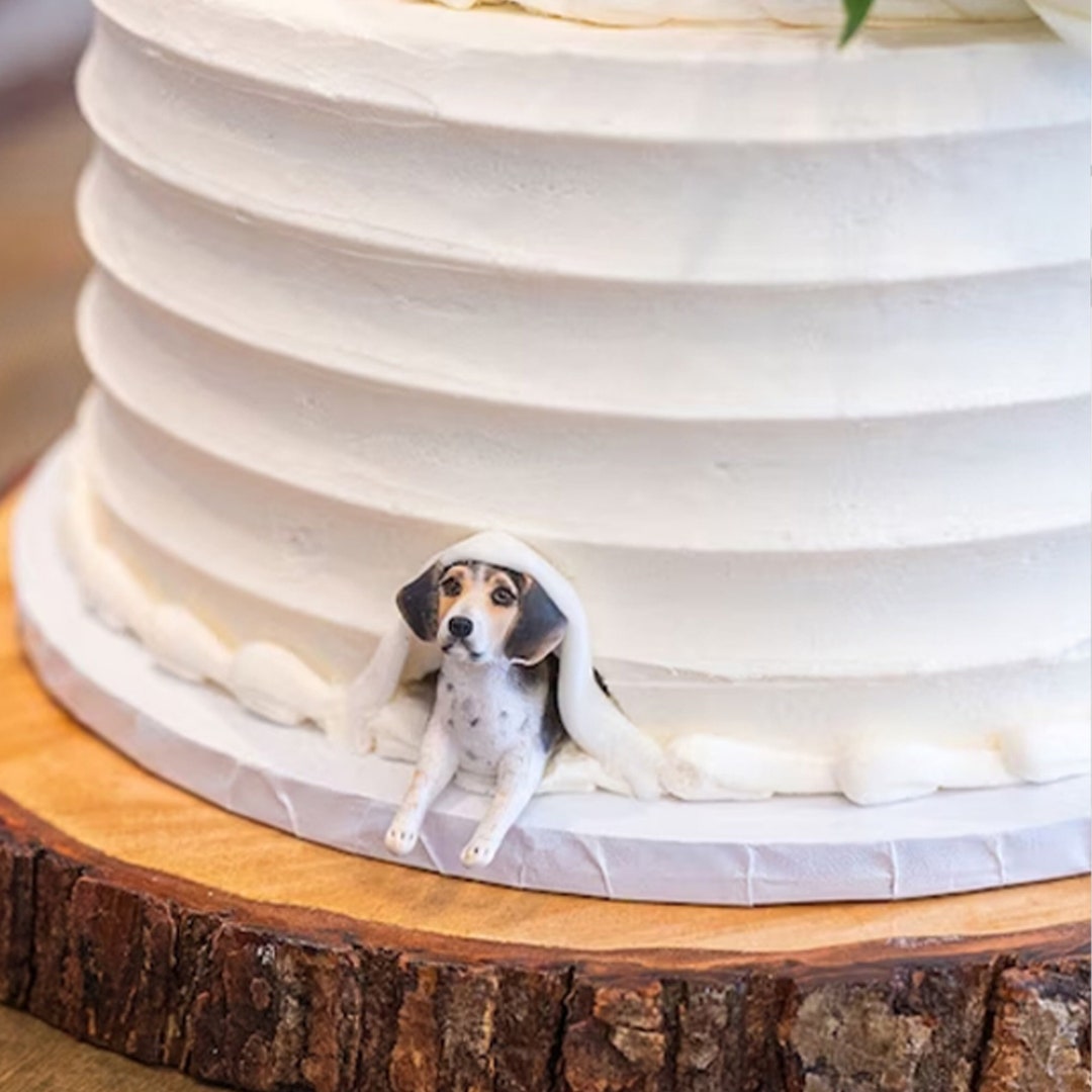 Personalized Custom Dog Wedding Cake Topper, Custom Pomeranian Statue ...