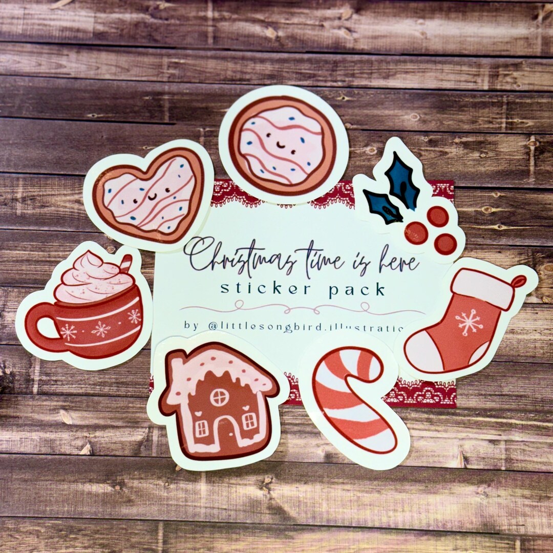Christmas Time Sticker Pack Holiday Sticker Pack Sticker Pack Cute ...