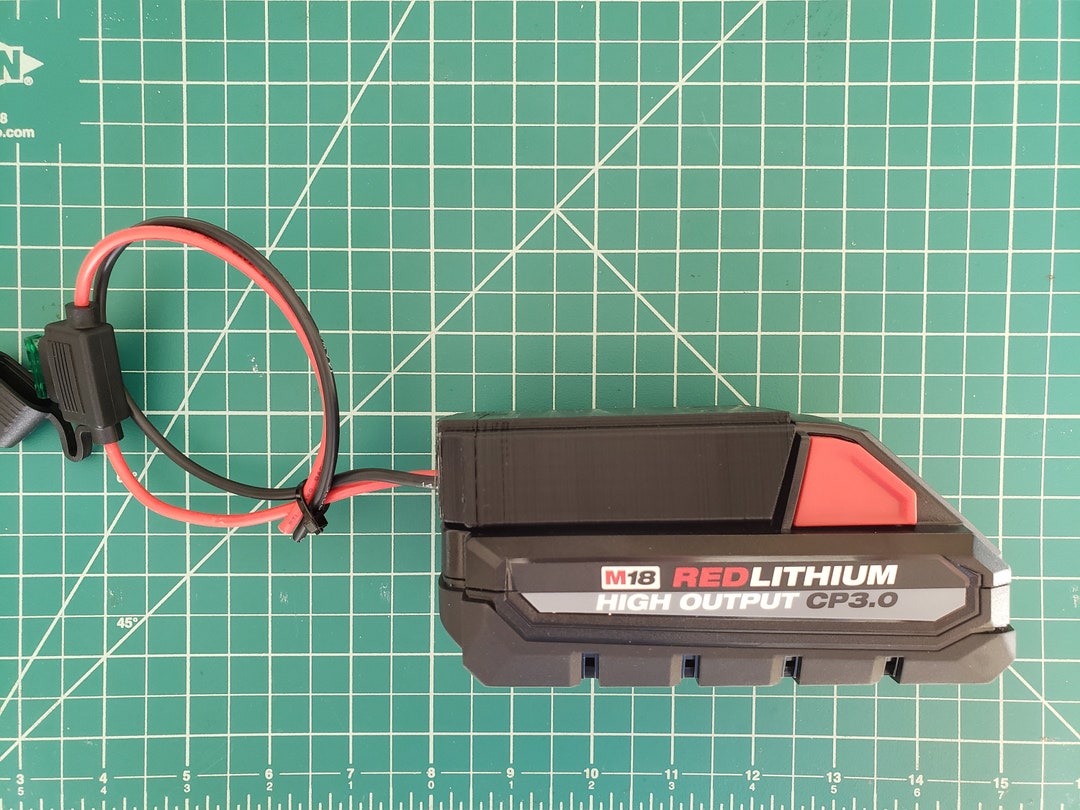 Milwaukee M18 Battery Adapter W/ In-line Fuse 30A Fuse - Etsy