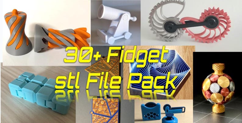30+ Fidget Toy STL File Pack - Etsy