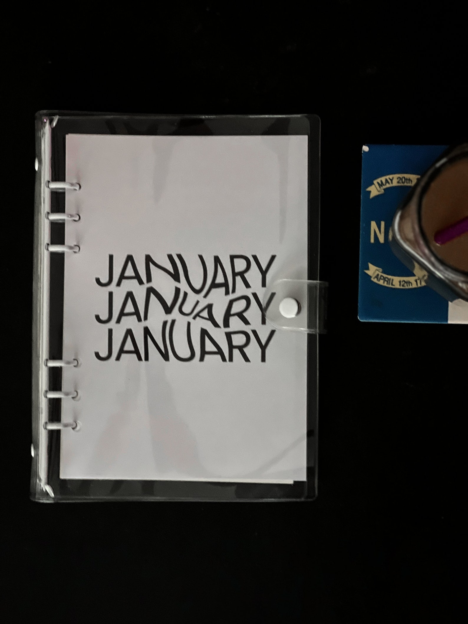 Monthly Dashboard Printable, Dashboard Insert, Psychedelic Months Title ...