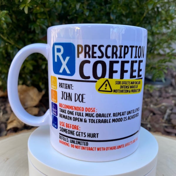 Personalized Coffee Mug for Pharmacists - Etsy