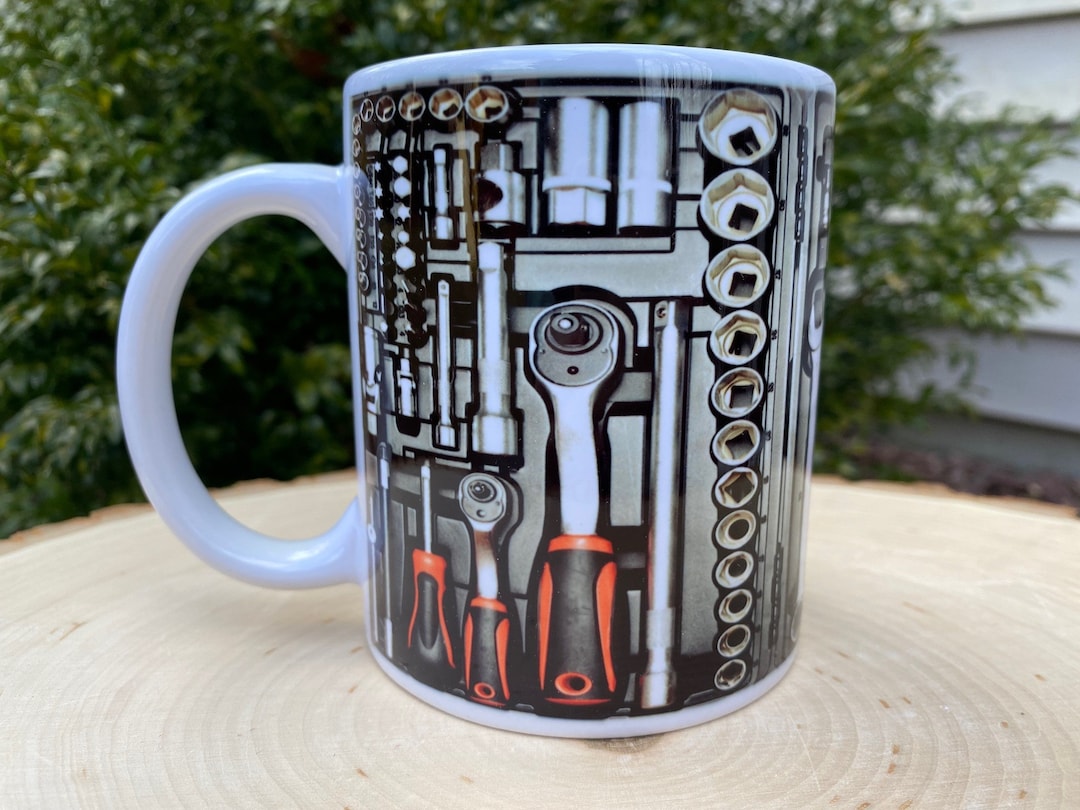 Tool Box Mug, Father's Day Gift Mug, Mechanic Tool Box Gift, Dad Gift ...