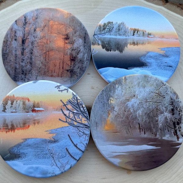 Log Cabin Coasters - Etsy