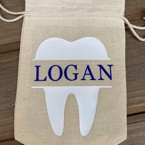 Tooth Fairy Bags, Tooth Keepsake, Personalized Tooth Fairy Bag, Custom ...