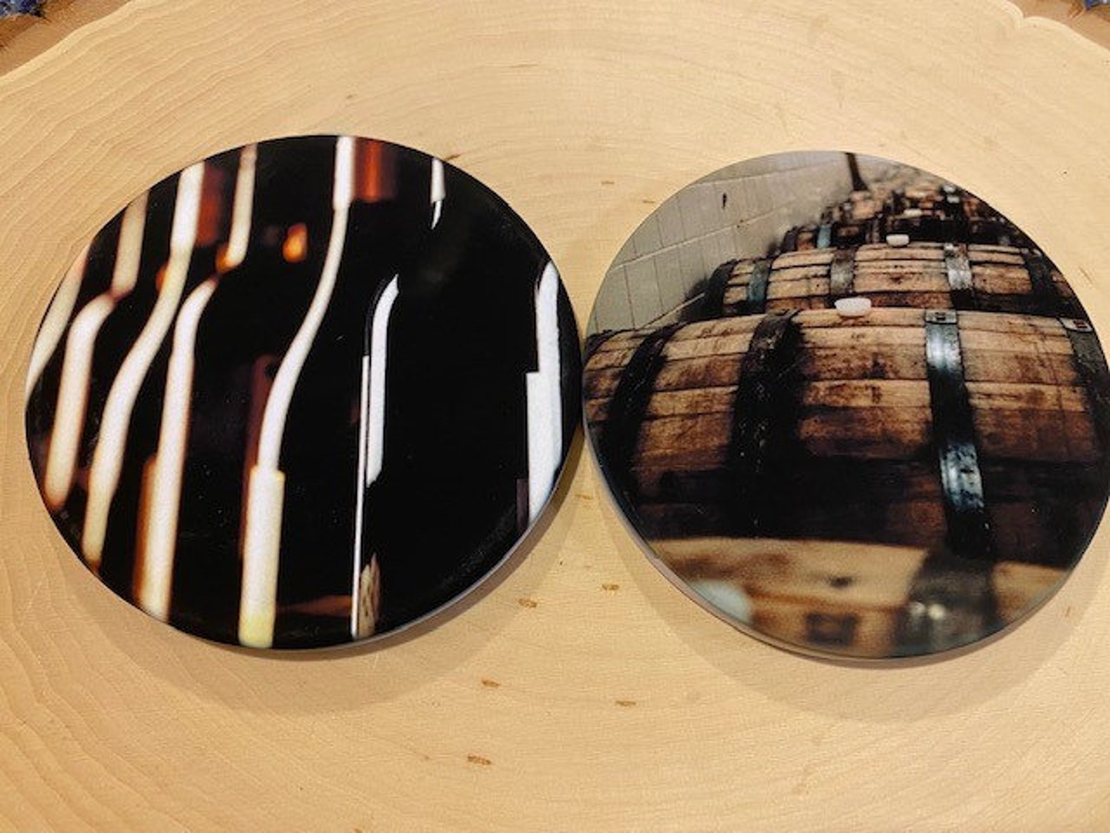 Wine Drink Coasters Set of 4 Wine Coasters Wine Lover Gift - Etsy