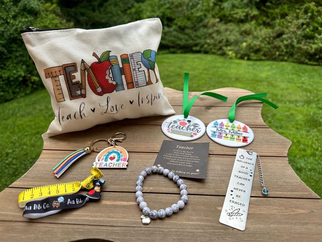 Personalized Teacher Gift Set, Teacher Ornament, Teacher Graduation ...