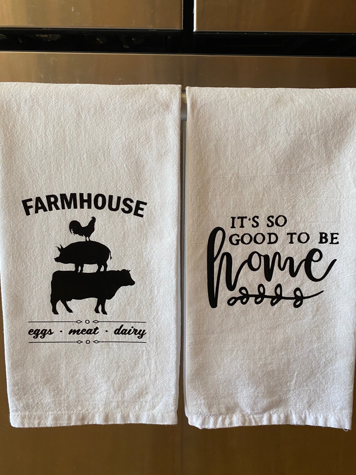 Farmhouse Kitchen Towels, Farmhouse Flour Sack Towels, Country Kitchen ...