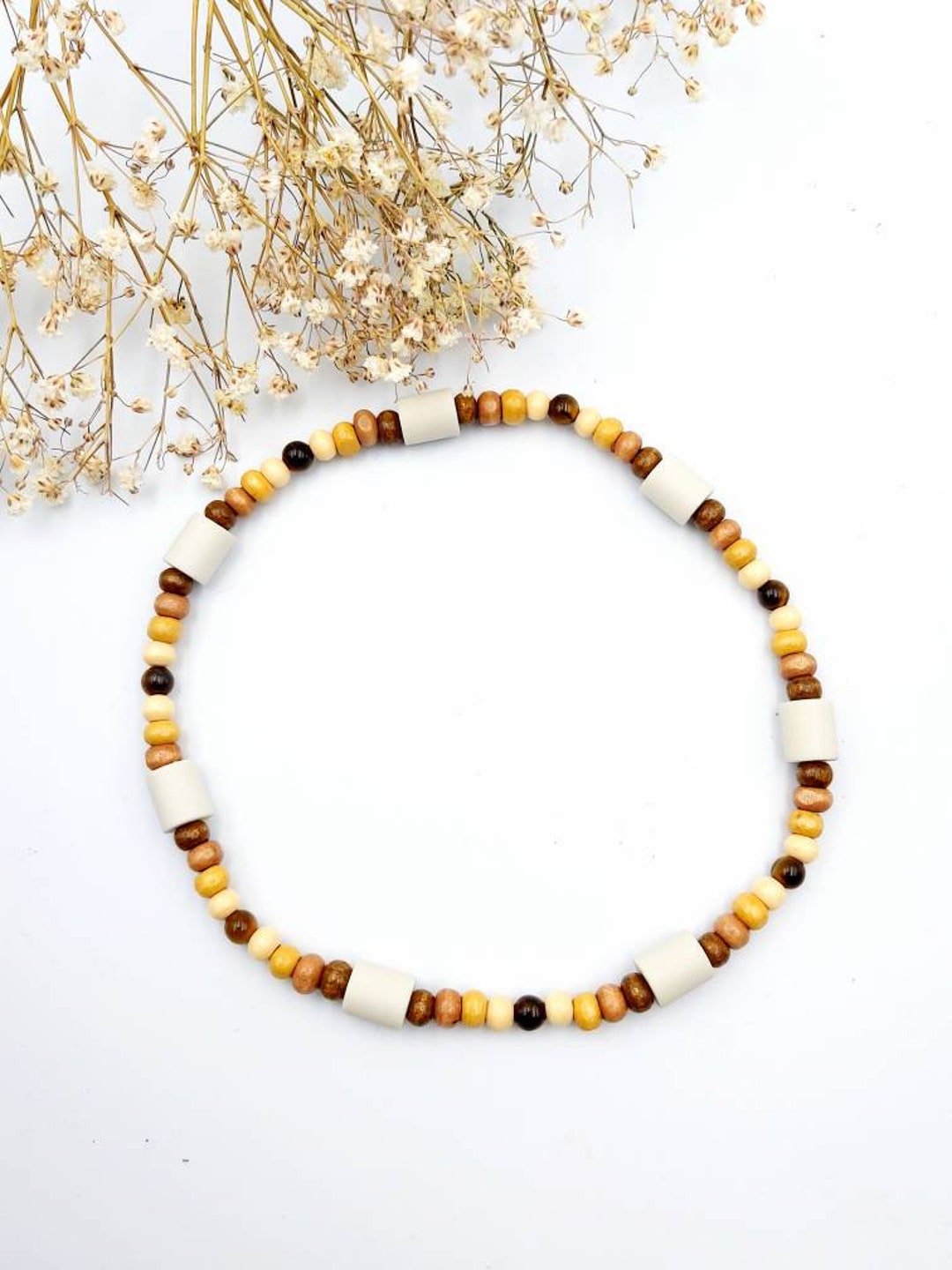 Delicate EM Ceramic Collar, Dog Chain Tiger Eye Healing Stones Dogs ...
