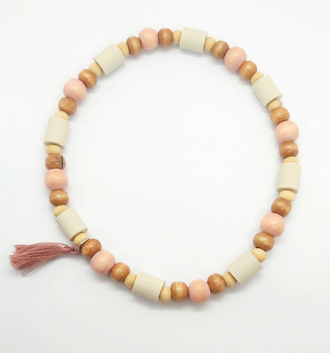 EM Ceramic Collar With Wooden Beads for Dogs and Cats, Natural Tick ...