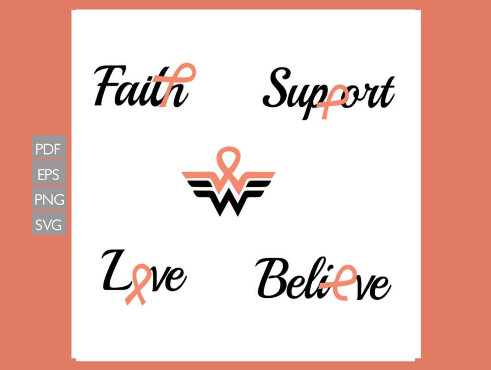 Cancer Awareness Svg Fight Cancer Svg Cancer Ribbon Colors - Etsy UK