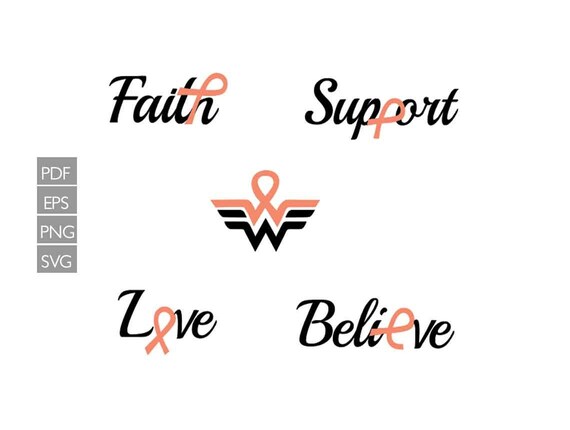 Cancer Awareness Svg Fight Cancer Svg Cancer Ribbon Colors - Etsy