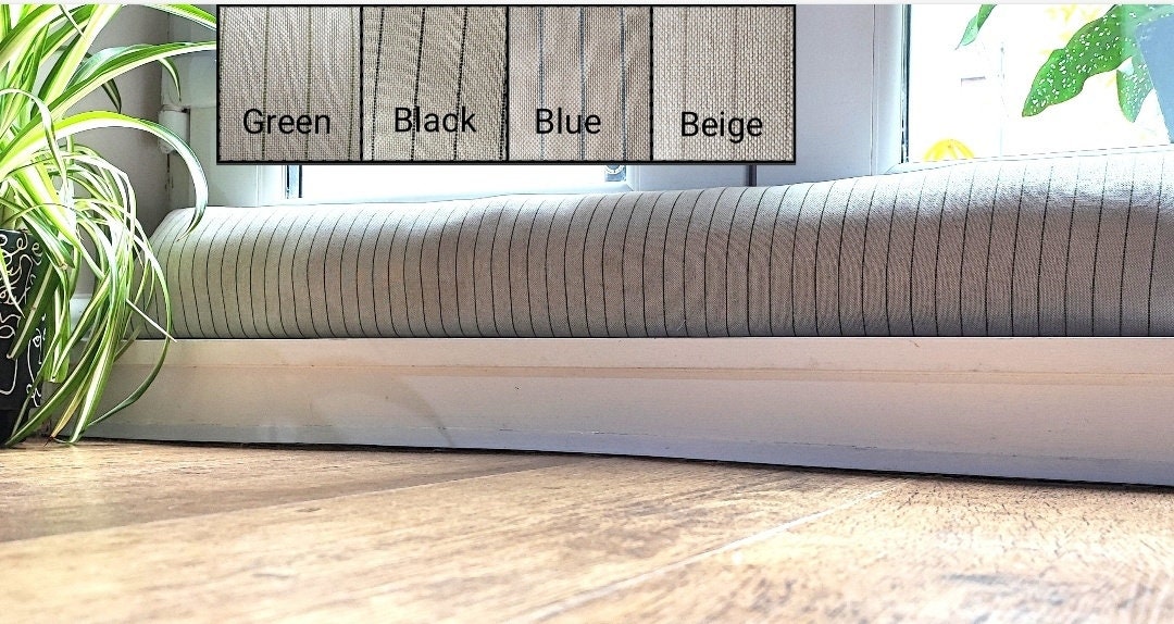 Weighted Draught Excluder, Custom Length Heavy Draft Stopper for Patio ...