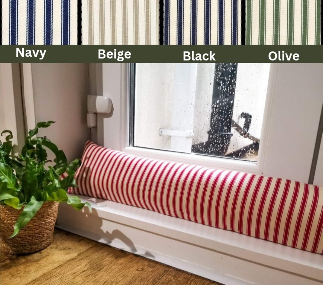 Weighted Draught Excluder, Custom Length Heavy Draft Stopper for Patio ...