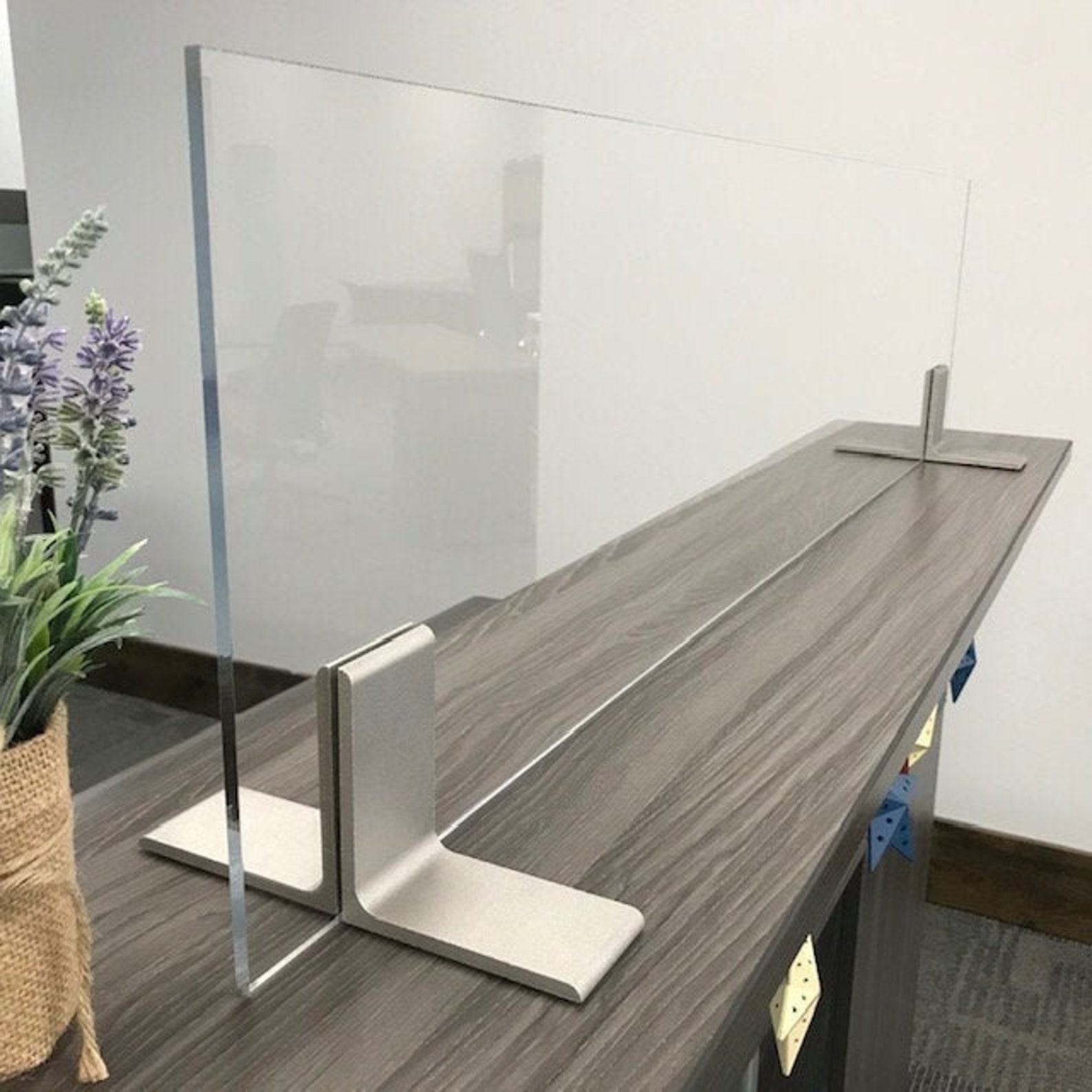 66w X 30h Free-standing Clear Sneeze Guard Shield - Etsy