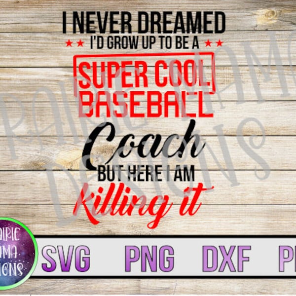 Funny Baseball Coach Svg - Etsy