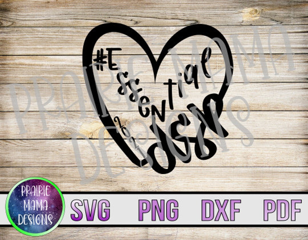 Essential DSP 2021 Direct Support Worker SVG Pdf Dxf PNG Cut File ...