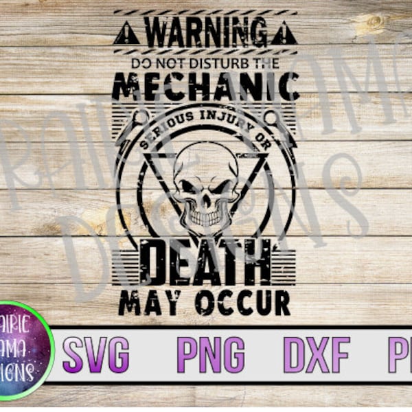 Death Warning Svg - Etsy