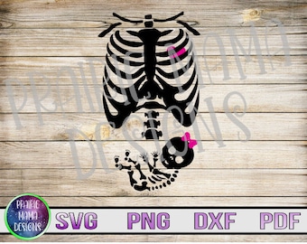 Pregnant Skeleton SVG - Etsy