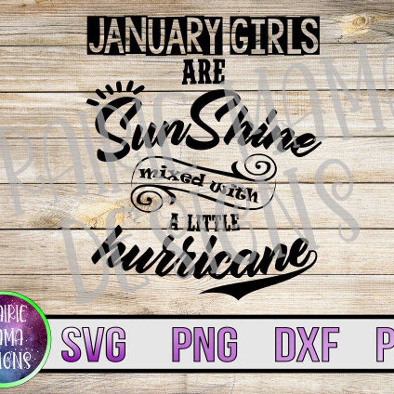 January Girl Svg - Etsy