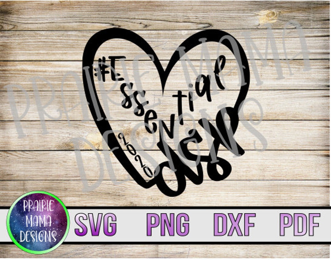 Essential DSP Heart SVG: Direct Support Worker Cut File (digital ...