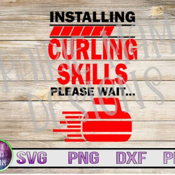 Curling Sport Svg - Etsy