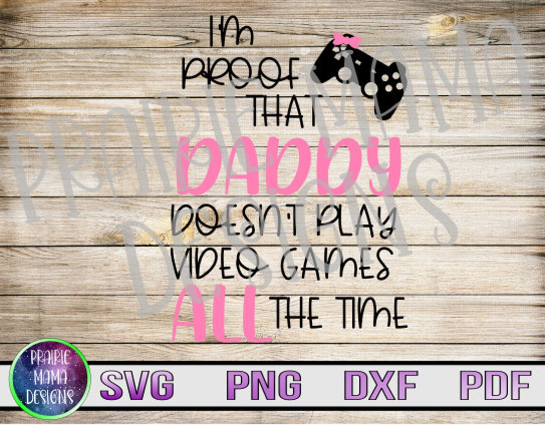Daddy's Gamer Girl SVG: Baby Bodysuit Design (digital Download) - Etsy