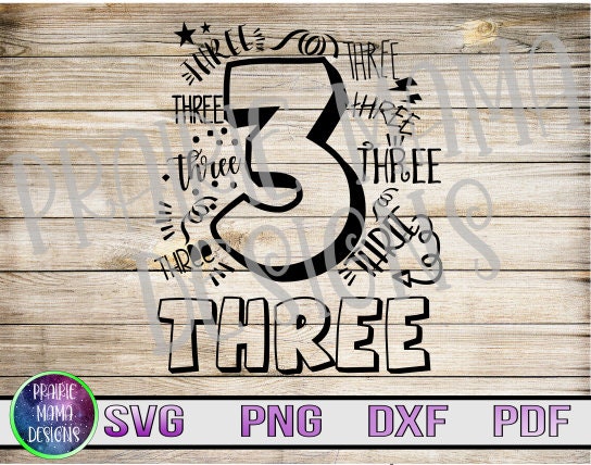 Three SVG PNG DXF Pdf Cut File Digital File Digital Download - Etsy