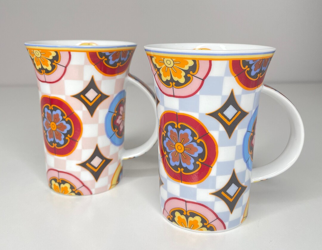 Set of 2 Maxwell Williams Cups Mugs Kaleidoscope Porcelain - Etsy