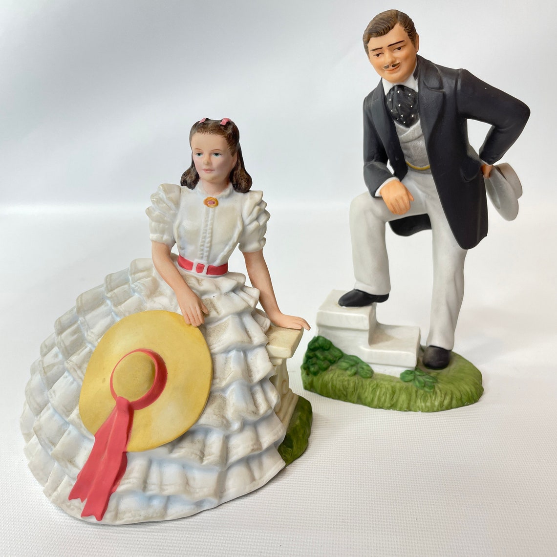 Avon Images of Hollywood Set of 2 Ceramic Figurines gone With the Wind ...
